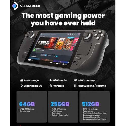 Jual VALVE STEAM DECK 256GB - Handheld Gaming Console SteamOS STEAMDECK ...