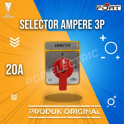 Jual Change Over Switch / Selector AMPERE METER O-R-S-T 3P 20A Fort ...