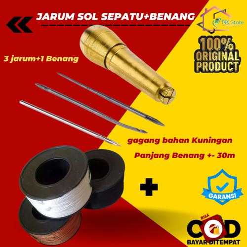 Jual Jarum Sol Sandal Sepatu Paket Lengkap Benang Nylon - BENANG+JARUM ...