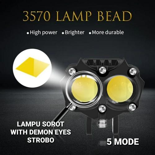 Jual Lampu Sorot Led Demon Eyes Strobo . Lampu Tembak Laser - DEMON ...