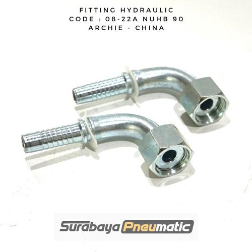 Jual Fitting Hose 08-22A NUHB 90 - Drat1/2” - ARCHIE (China) Hidrolik ...