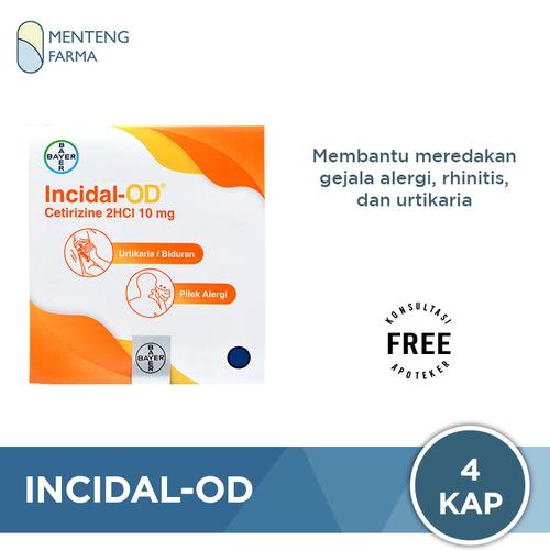 Jual Incidal-OD 4 Kapsul - Obat Alergi Rhinitis Urtikaria - Jakarta ...