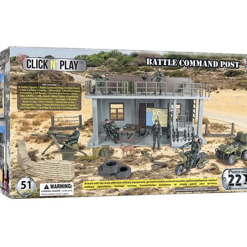 Jual Click N' Play Army Action Figure and Military Playset with Multi ...