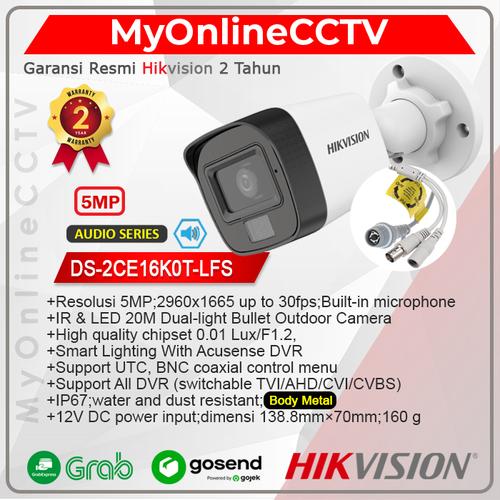Promo DS-2CE16K0T-LFS Hikvision Kamera Besi CCTV Outdoor 5MP 2CE16KOT ...