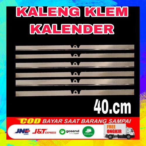 Jual klem kalender 40cm / kaleng kalender / seng kalender / klip ...