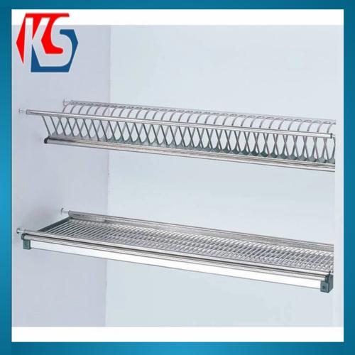 Jual Rak Piring Gantung Stainless ukuran 60 cm / Rak piring kitchen set ...