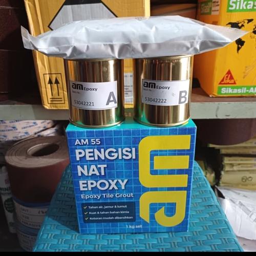 Jual Am 55 Pengisih Nat Epoxy/EPOXY TILE GROUT 1kgset (ICED BLUE ...