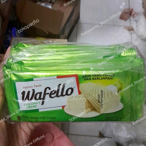 Jual Roma WAFELLO wafer biskuit rasa COCONUT cream Kelapa ( isi 10 ...