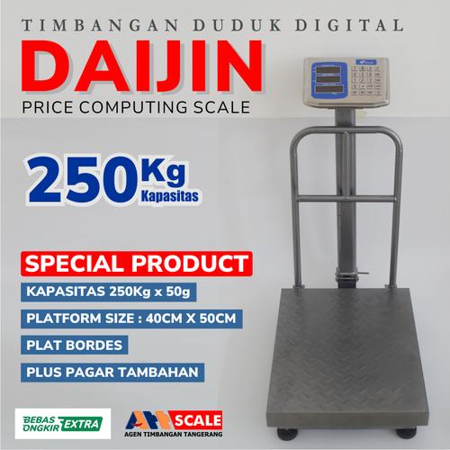 Jual Timbangan Duduk Digital Murah 250kg Pagar Platform Size 40cm x ...