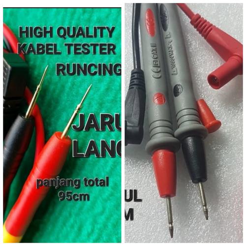 Jual kabel cable multitester banana plug probe tester 10a 1kv bukan ...