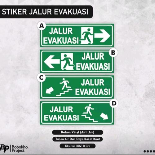 Jual Stiker jalur evakuasi dan tangga darurat - Kota Bandung - fixprin ...