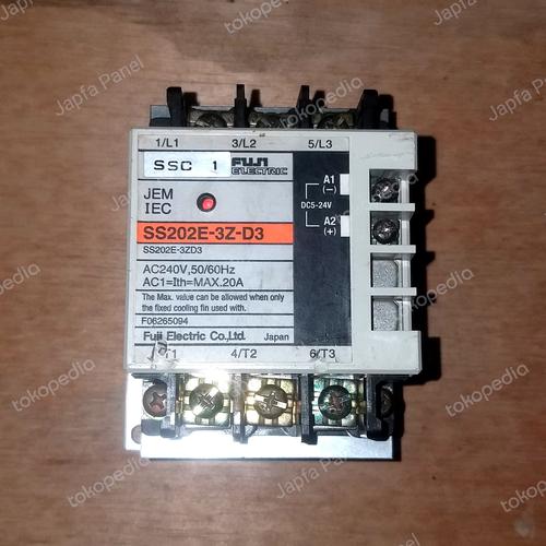 Jual Solid State Contactor Fuji SS202E-3Z-D3 5-24VDC 20A 3Phase Ori ...