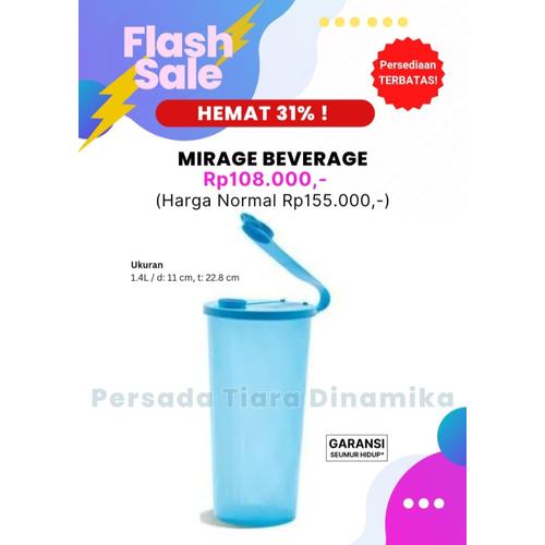 Jual TUPPERWARE MIRAGE BEVERAGE 1,4L - WADAH MINUMAN - Kota Tangerang ...