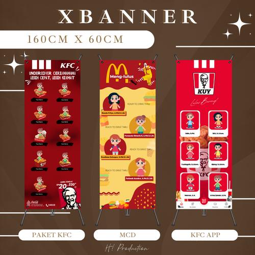 Jual X Banner Wisuda PART 3 | Banner Sidang - Paket KFC, STAND ...