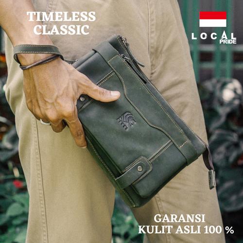 Promo Handbag Pria Kulit Sapi Asli Tas Tangan Clutch Leather Reven ...