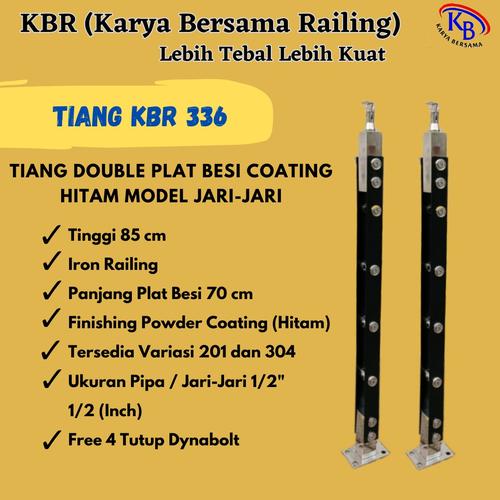 Jual Tiang railing KBR 336 / Tiang Railing Tangga Coating hitam model ...