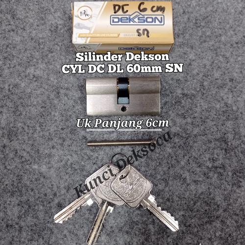 Jual Silinder Kunci Dekson CYL DC DL 60mm SN / Cylinder Pintu 6cm Dekson - Jakarta Pusat - Kunci ...