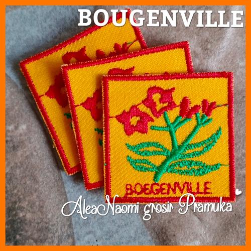 Jual tanda regu Pramuka Putri bunga Bougenville bordir bugenvil ...