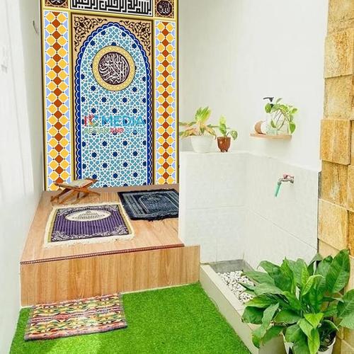 Jual Wallpaper 3D Custom Islami Mihrob Musholla Dalam Rumah - 01, Flexy ...