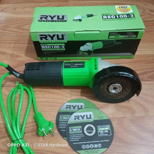 Jual Ryu Tekiro Mesin Gerinda Tangan 4" Angle Grinder RSG 100-3 + 3 bh Batu - Kab. Bandung Barat ...
