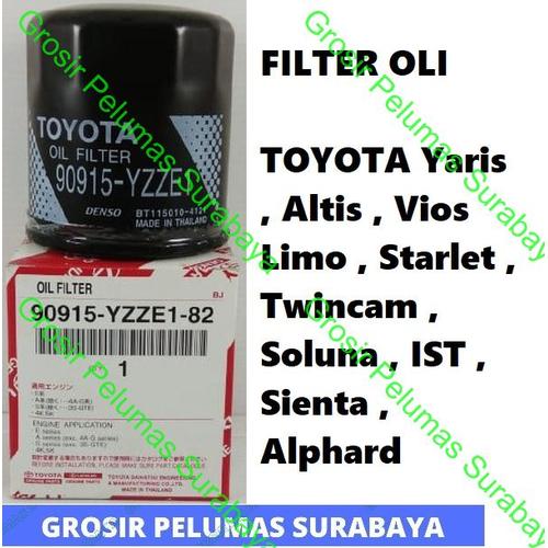 Jual Oil Filter oli Toyota Yaris IST Sienta Soluna Vios Corolla Camry ...