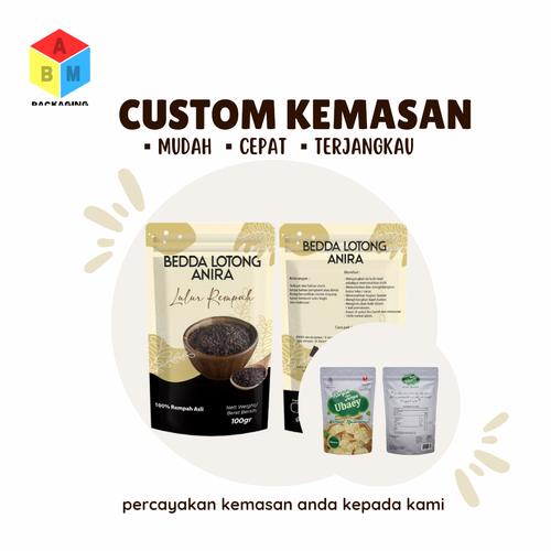 Jual Cetak Kemasan Plastik Standing Pouch Custom Zipper Wadah snack ...
