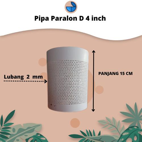 Jual TERMURAH Pipa Paralon Pipa Filter panjang 15cm D 4 inch Paralon ...