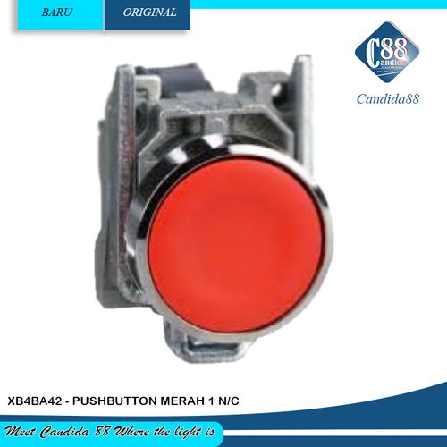 Jual XB4BA42 schneider Push Button Merah N/C - Kota Bandung - Candida88 | Tokopedia