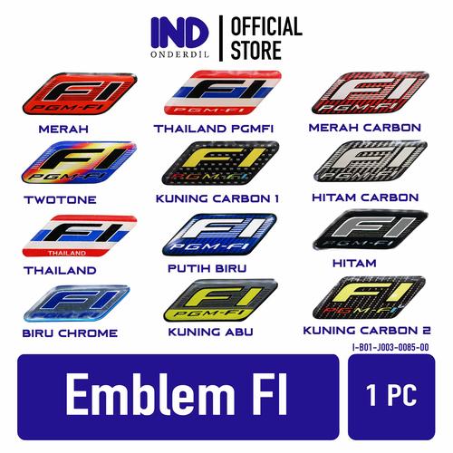 Jual Emblem 3D PGM FI F1 PGMFI Stiker Sticker Timbul Logo Honda Vario ...