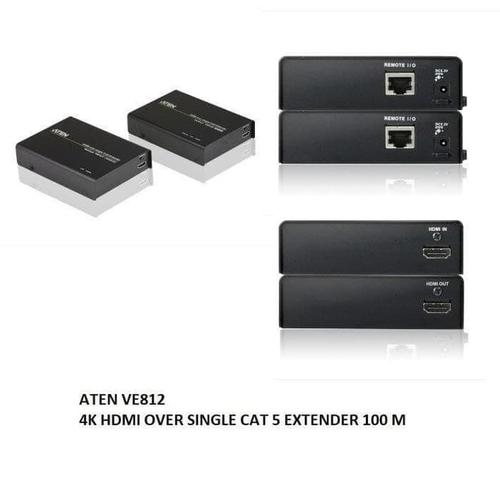 Jual ATEN VE812 - HDMI over Single Cat 5 Extender HDBaseT Ultra HD 4K ...