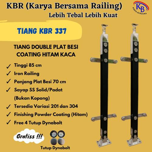 Jual Tiang railing KBR 337 / Tiang Railing Tangga Coating hitam model ...
