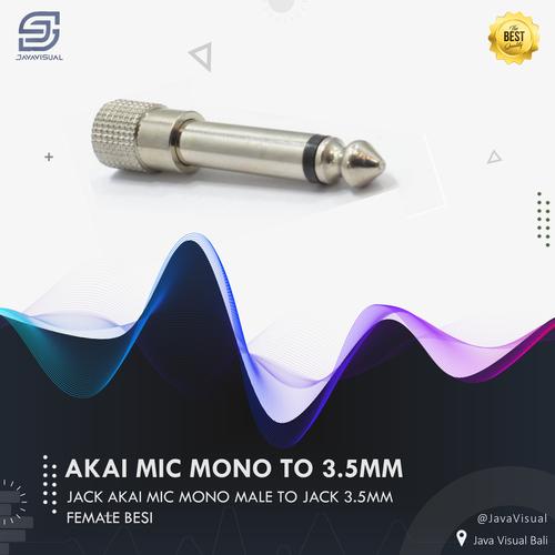 Jual JACK AKAI MIC MONO MALE TO JACK 3.5MM FEMALE BESI - Kota Denpasar ...