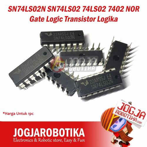 Jual SN74LS02N SN74LS02 74LS02 7402 NOR Gate Logic Transistor Logika ...