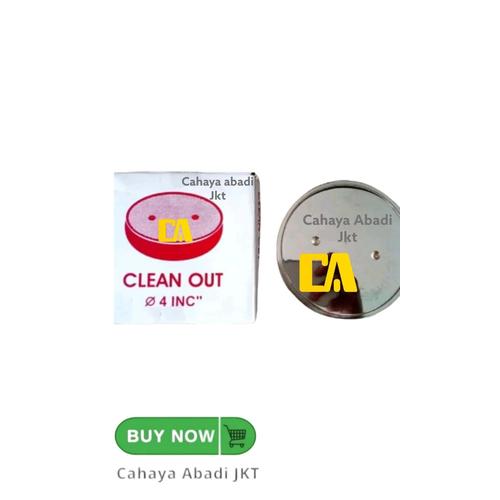 Jual Clean Out Stainless 4" Inch / DOP / Tutup Septic Tank 4in ...