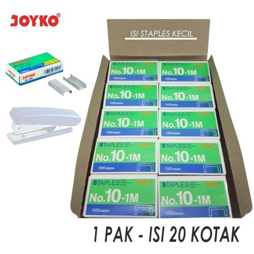 Jual Isi Staples Kecil Refiil no 10 JOYKO 1 Box isi 20 Kotak Refill ...