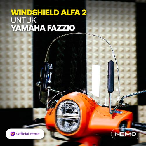 Jual NEMO Windshield / Visor Yamaha Fazzio Tipe Alfa 2 - Hitam ...