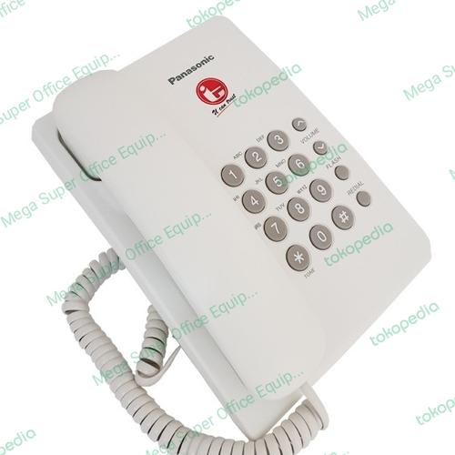 Jual Telepon Meja Kantor / Telpon Kabel Rumah Panasonic KX-TS505 Putih ...