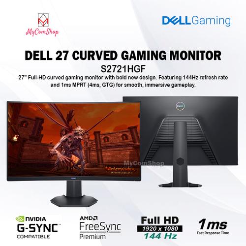 Jual DELL CURVED GAMING MONITOR 27" FHD 144HZ G-SYNC FREESYNC ...