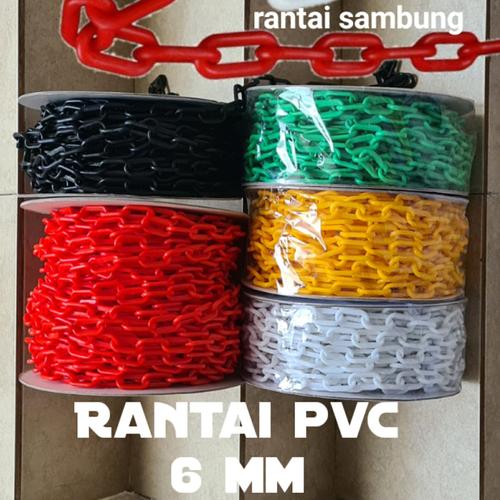 Jual Rantai pvc 6mm per roll 25 meter grosir rante plastik jalan ...