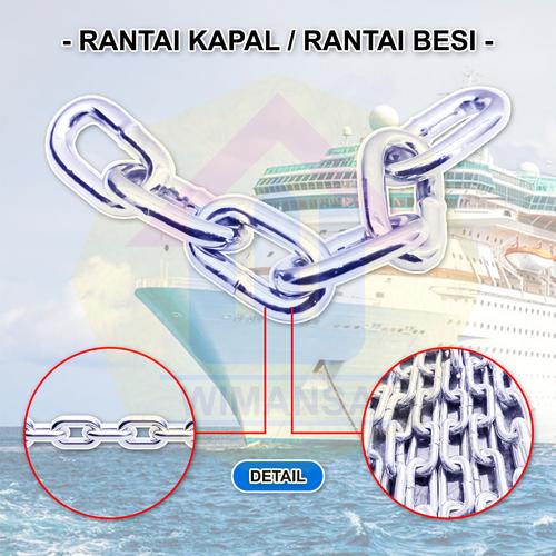Jual RANTAI KAPAL PANJANG 1 KARUNG - RANTAI BESI KAPAL - 1/8 - Kota ...