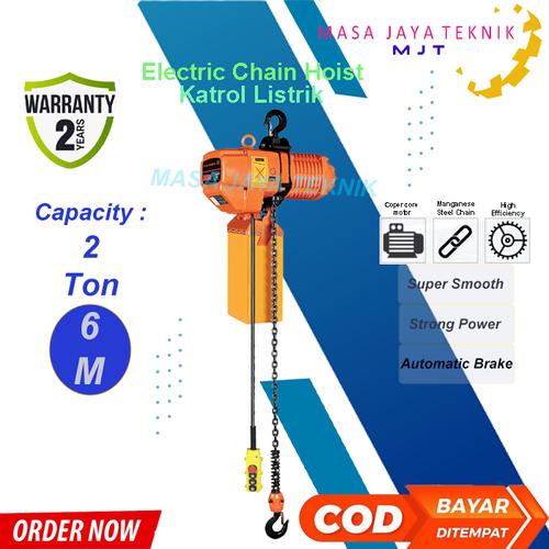 Jual Katrol Electric Chain Hoist 2 Ton x 6 meter FUJIMA Japan - Jakarta ...