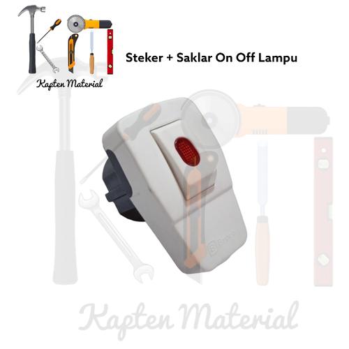 Jual Broco Steker Saklar | Colokan Steker Saklar On Off White |Steker ...