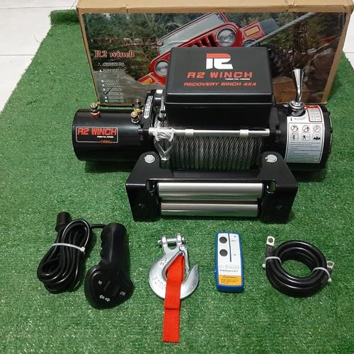 Jual winch derek 13000lbs 7ton 24V merk R2 sling baja - Jakarta Utara ...