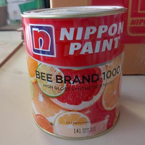 Jual CAT KAYU DAN BESI NIPPON PAINT BEE BRAND 1000 0,9 LTR - 141 OCEAN ...