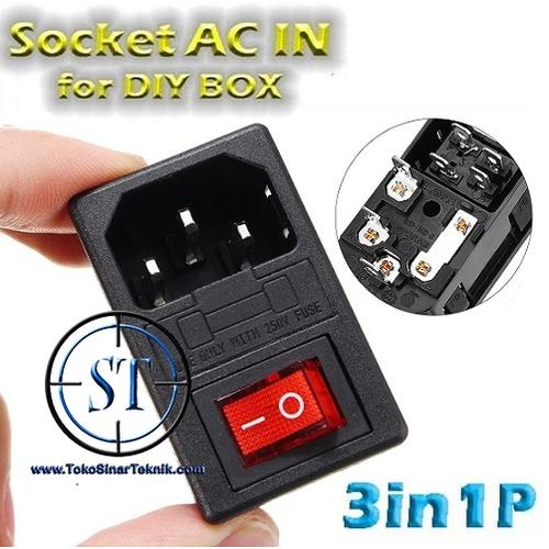 Jual BA-88-3in1P Socket AC 3in1 Polos Saklar Fuse Holder Power Socket - Kota Serang - Toko Sinar ...