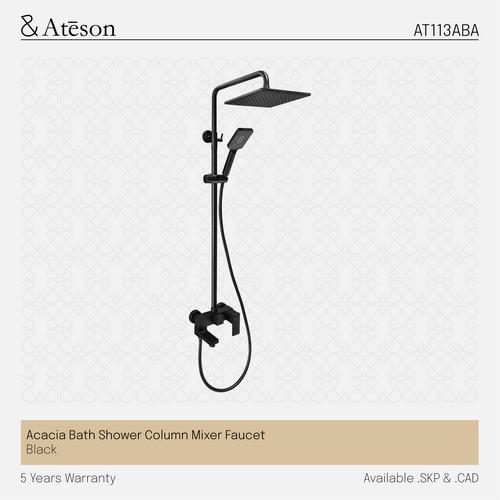 Promo ATESON AT113ABA Shower Kolom Set 3 in 1 Tinggi Hitam Kotak - Kota ...