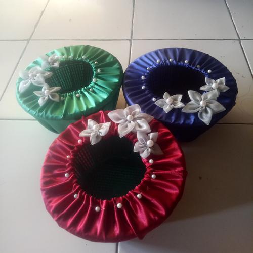 Jual Keranjang Persembahan Tempat kolekte Bunga silver XL - Merah Hati ...