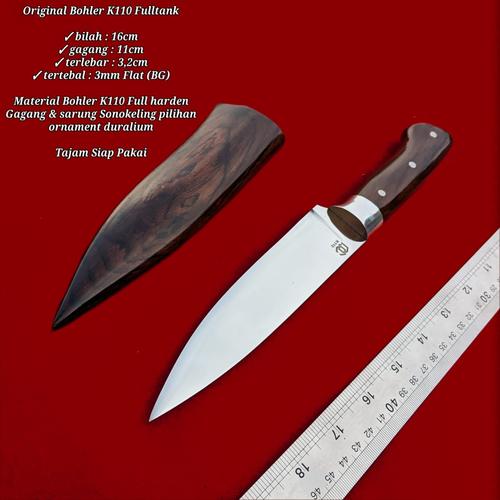 Jual Pisau Dapur Buah Iris Daging Koki Fillet Seset Bohler K110 Super Tajam - Kab. Sukabumi ...