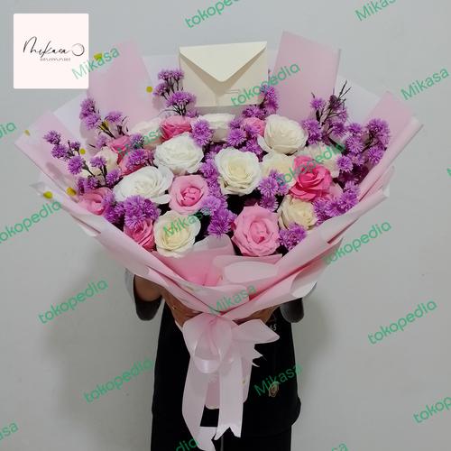 Jual buket bunga wisuda/happy birthday/ anniversary/ucapan selamat ...