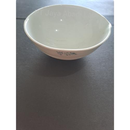 Promo Cawan Porselin 100ml Penguap Evaporating Dish 100 ml Porcelain ...